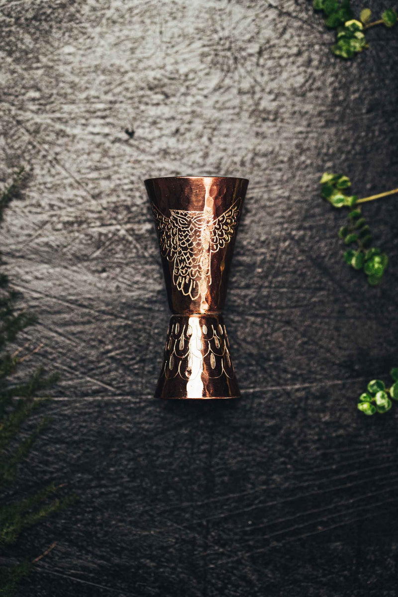 Jigger Limited Edition Buho Silver Engraved – Tepotztli MX